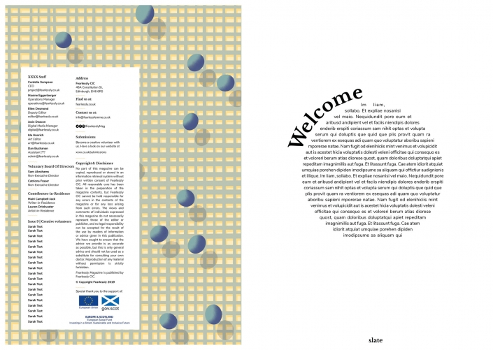 Fearlessly Magazine design experimentation | Graphic design | Ida Henrich