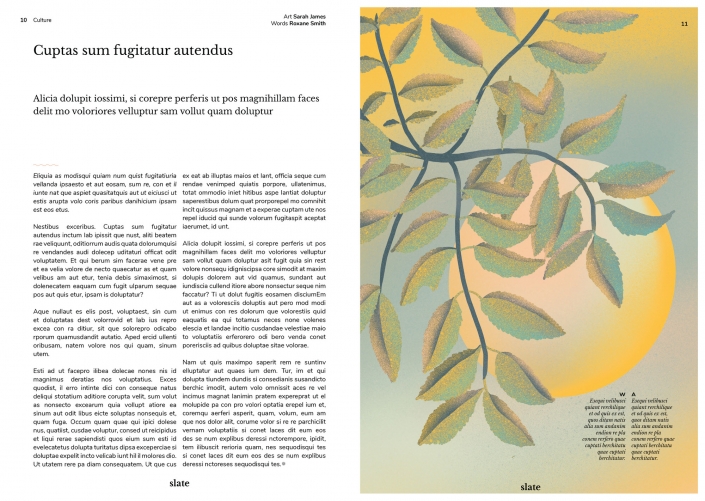 Fearlessly Magazine design experimentation | Graphic design | Ida Henrich