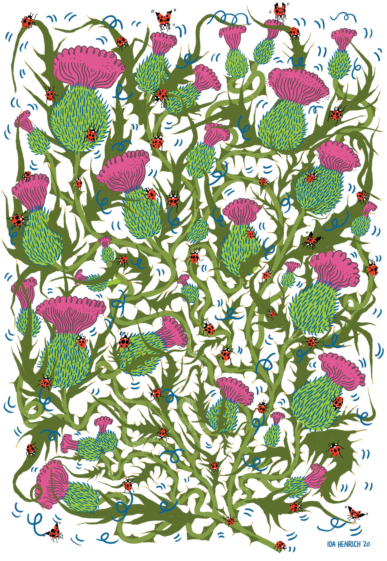 Thistle | Patterns inspired by Scotland | Ida Henrich