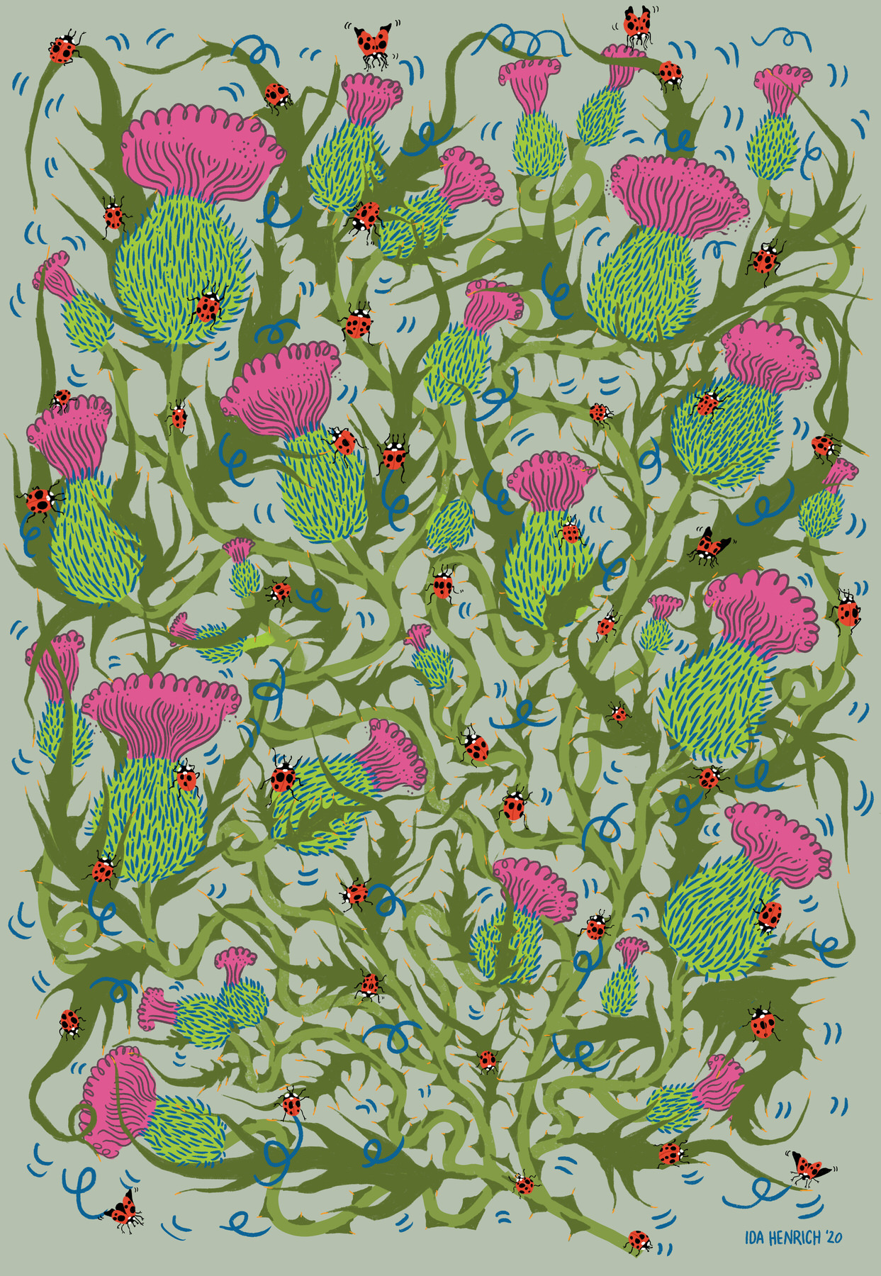Thistle | Patterns inspired by Scotland | Ida Henrich
