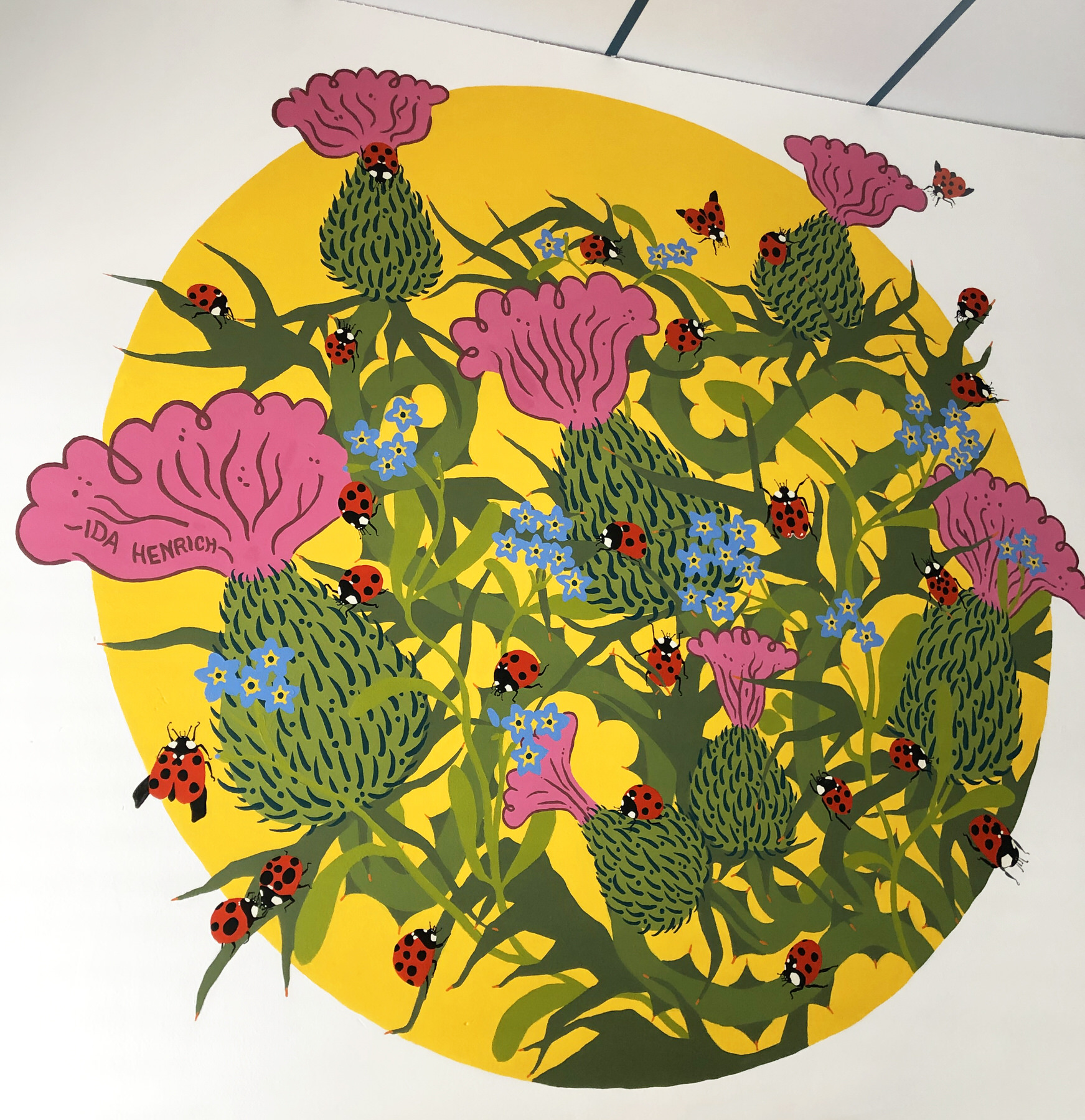 Honeytrap Bakery, Mural & Signwriting | Unique wall art | Ida Henrich